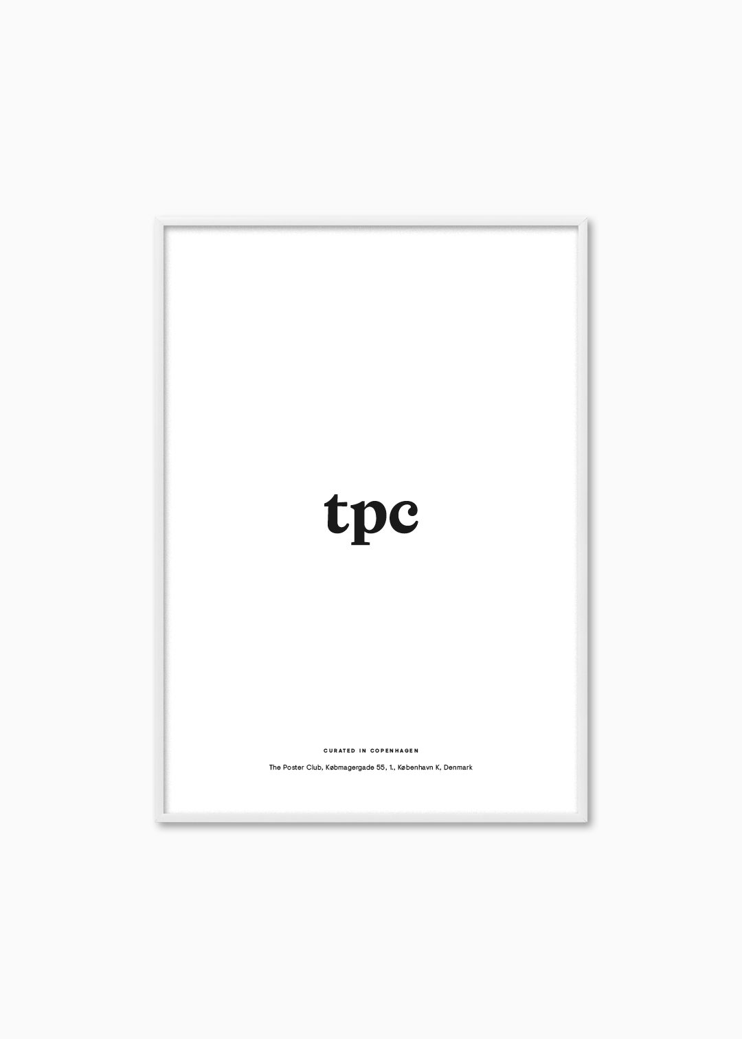 White aluminium frame with real glass - THE POSTER CLUB