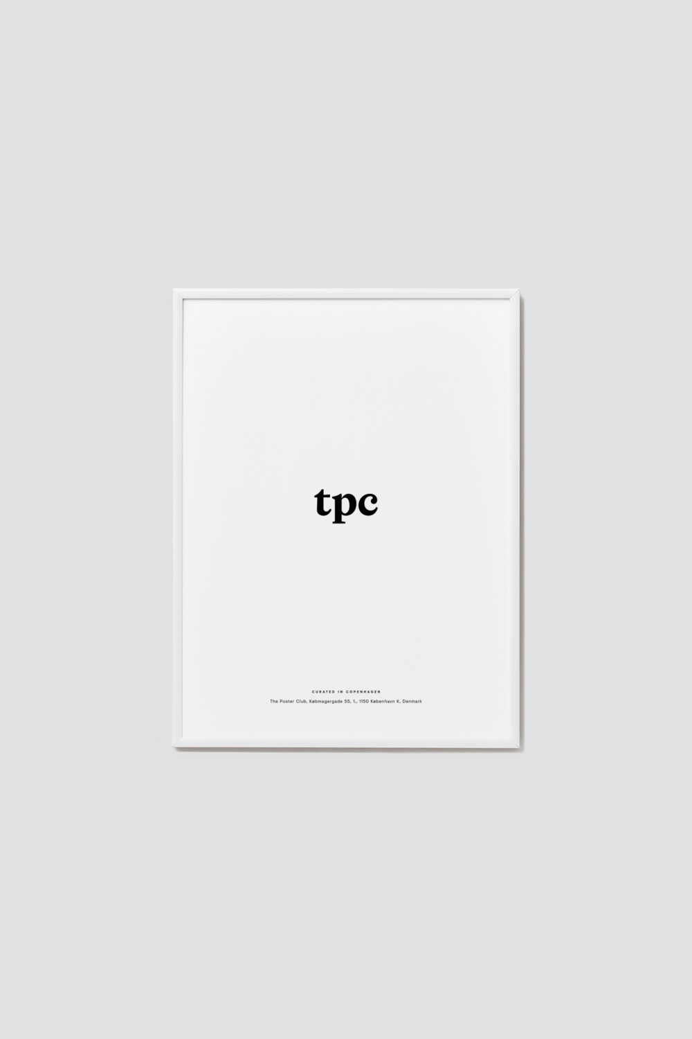 Thin white aluminium frame with real glass - THE POSTER CLUB