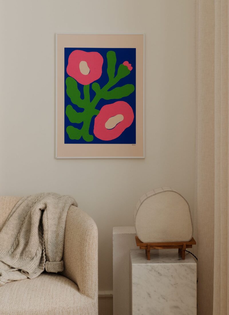 White aluminium frame with real glass - THE POSTER CLUB