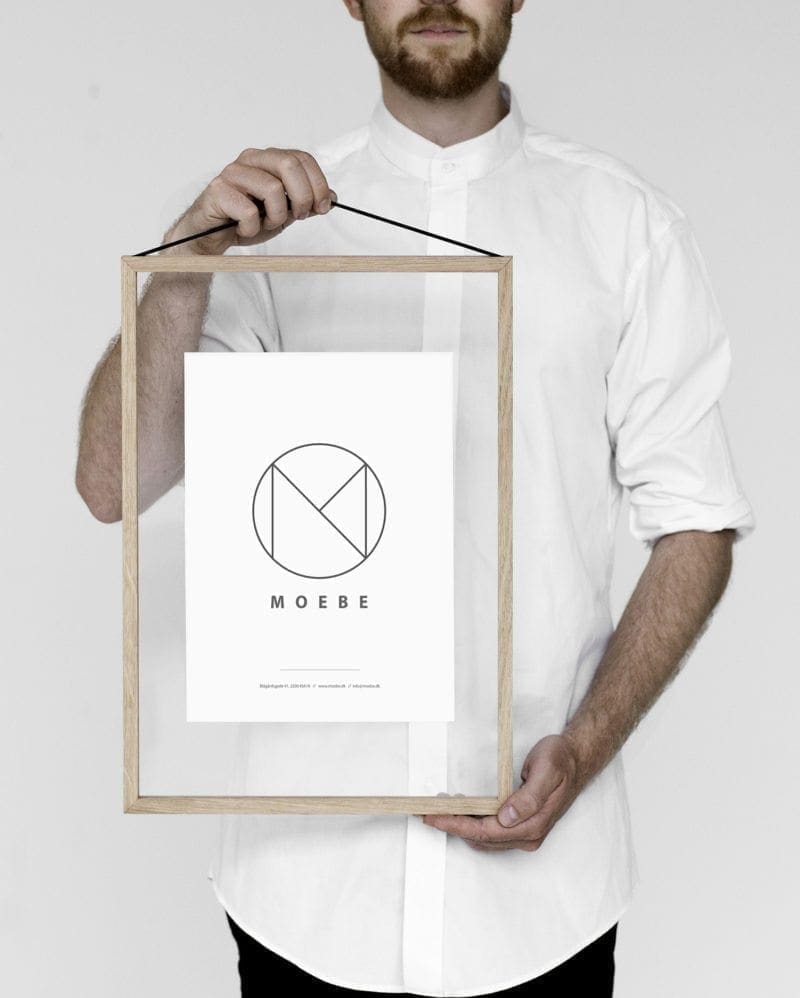 Transperent Moebe Oak Frame - THE POSTER CLUB