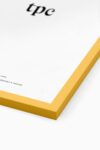 Thin Yellow Wood Frame with real glass - THE POSTER CLUB