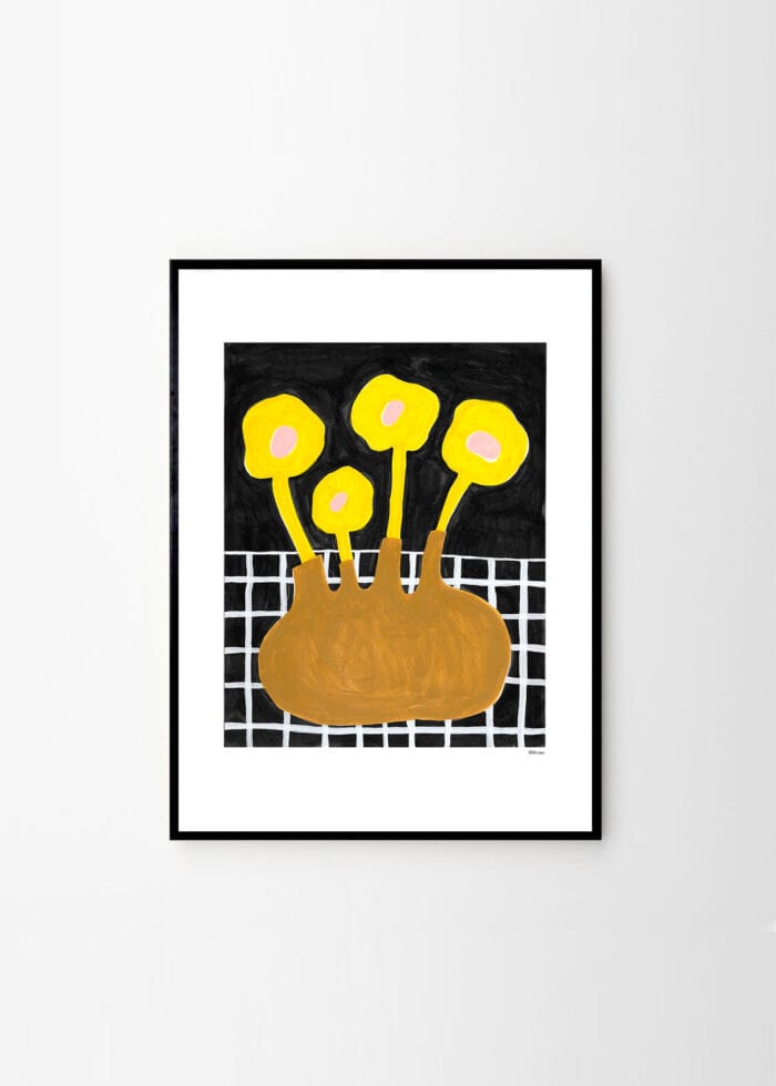 Madelen Möllard, Flowers In Brown Vase art print, THE POSTER CLUB