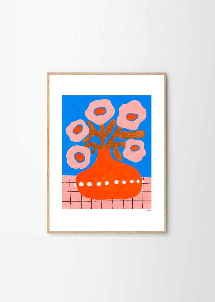 Madelen Möllard, Flowers In a Pearl Vase art print, THE POSTER CLUB