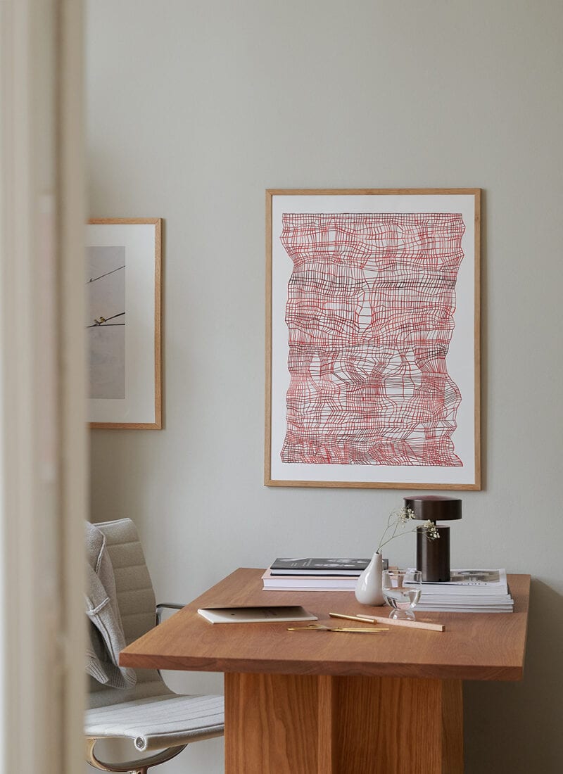 Ana Frois, Timeline Black art print - THE POSTER CLUB