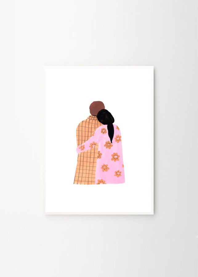 Laura Page, Couple art print - THE POSTER CLUB