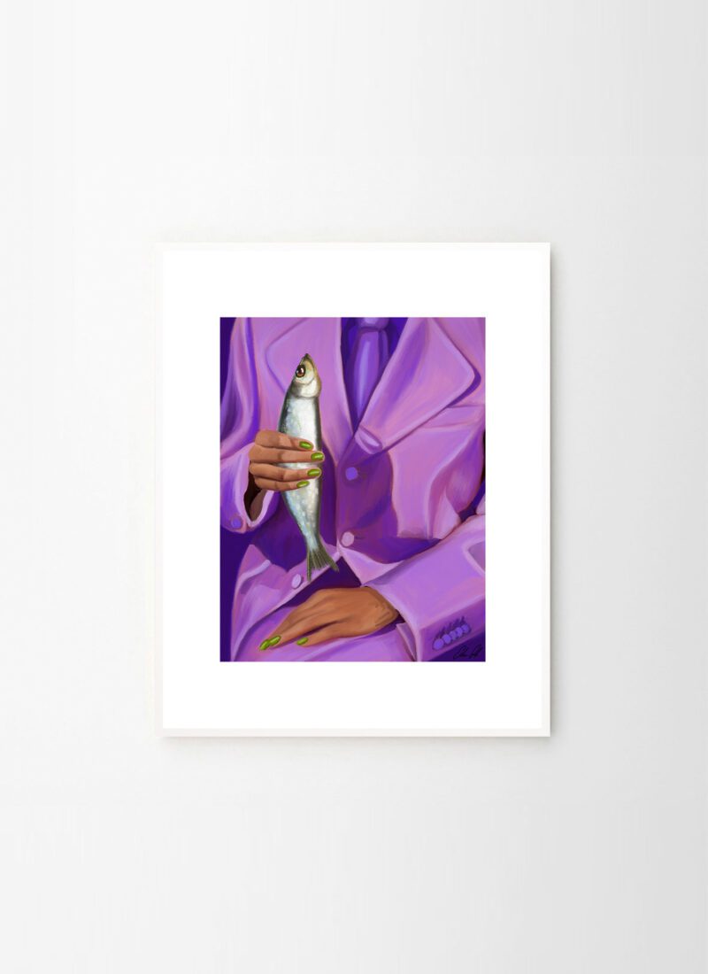 Estelle Graf - Eva And Her Fish Friend, art print exclusively for The ...