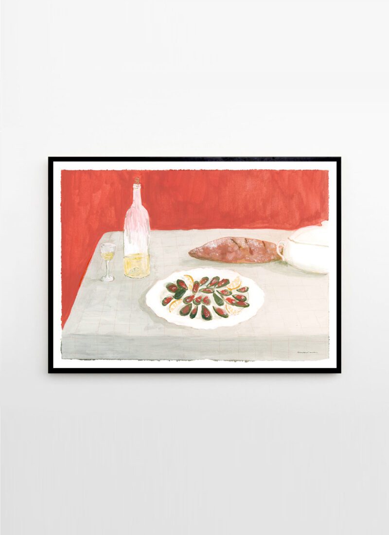 Marina García Fernández, Bodegón con Mejillones art print - The Poster Club
