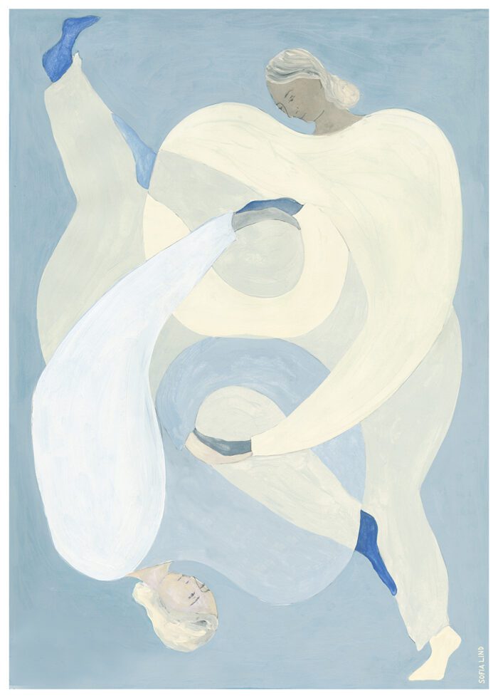 Sofia Lind, Hold You - Blue art print exclusively for THE POSTER CLUB