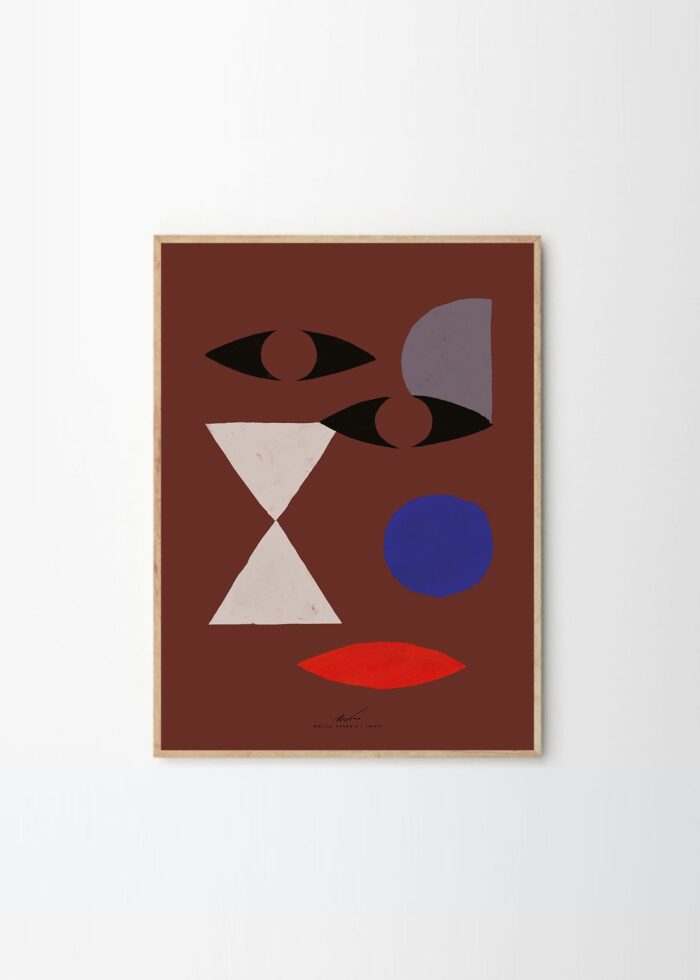 Matías Larraín, Abstract Face art print - The Poster Club