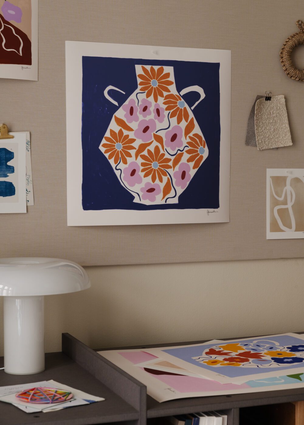 Frankie Penwill, Sunflower Vase fine art print - The Poster Club