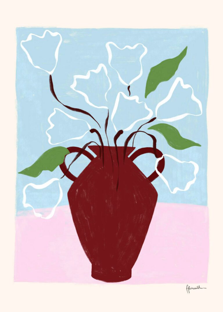 Frankie Penwill, White Roses art print - The Poster Club