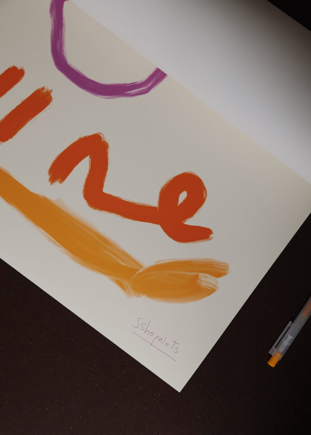 Ruby Hughes, Orange Wine Art Print exclusively for The Poster Club