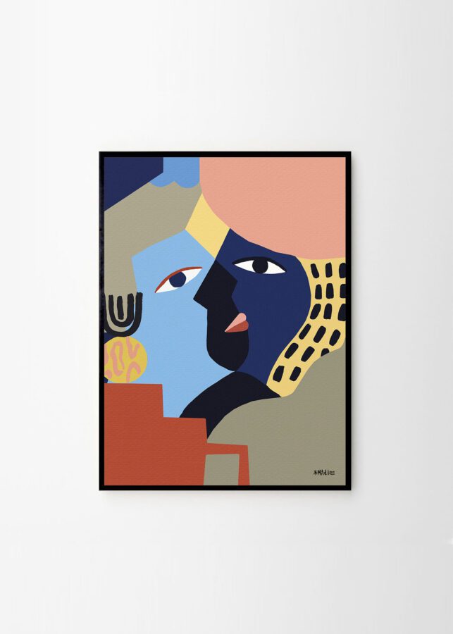 Madi, 'The Kiss' art print - The Poster Club
