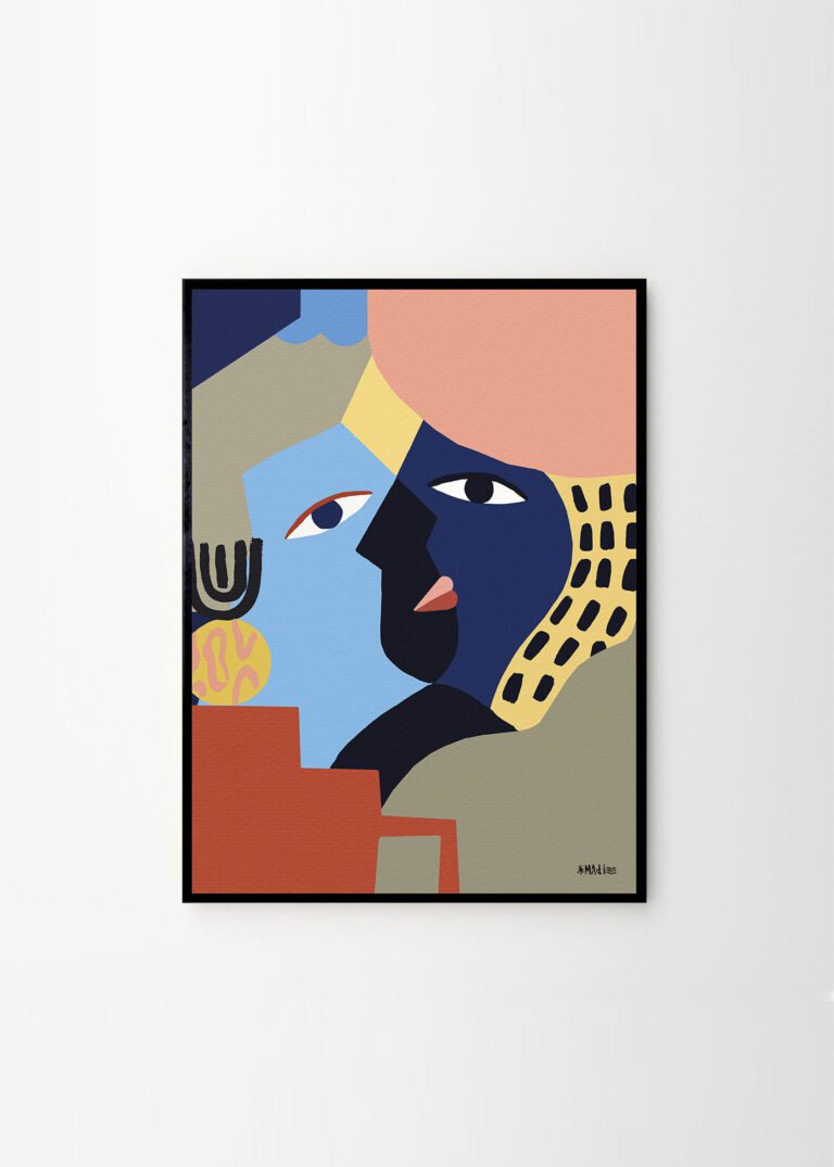 Madi, 'The Kiss' art print - The Poster Club