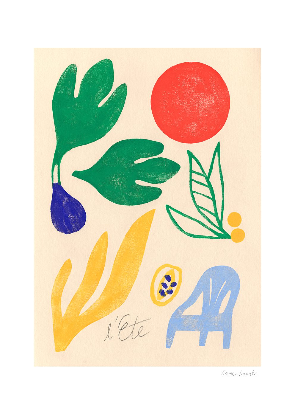 Anne Laval, Summer - Fine Art print - The Poster Club