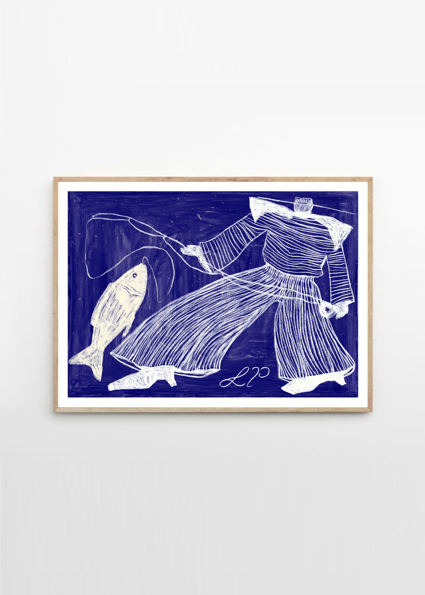 Lucia Tuffley, 'Sam Fishing' exclusively for The Poster Club