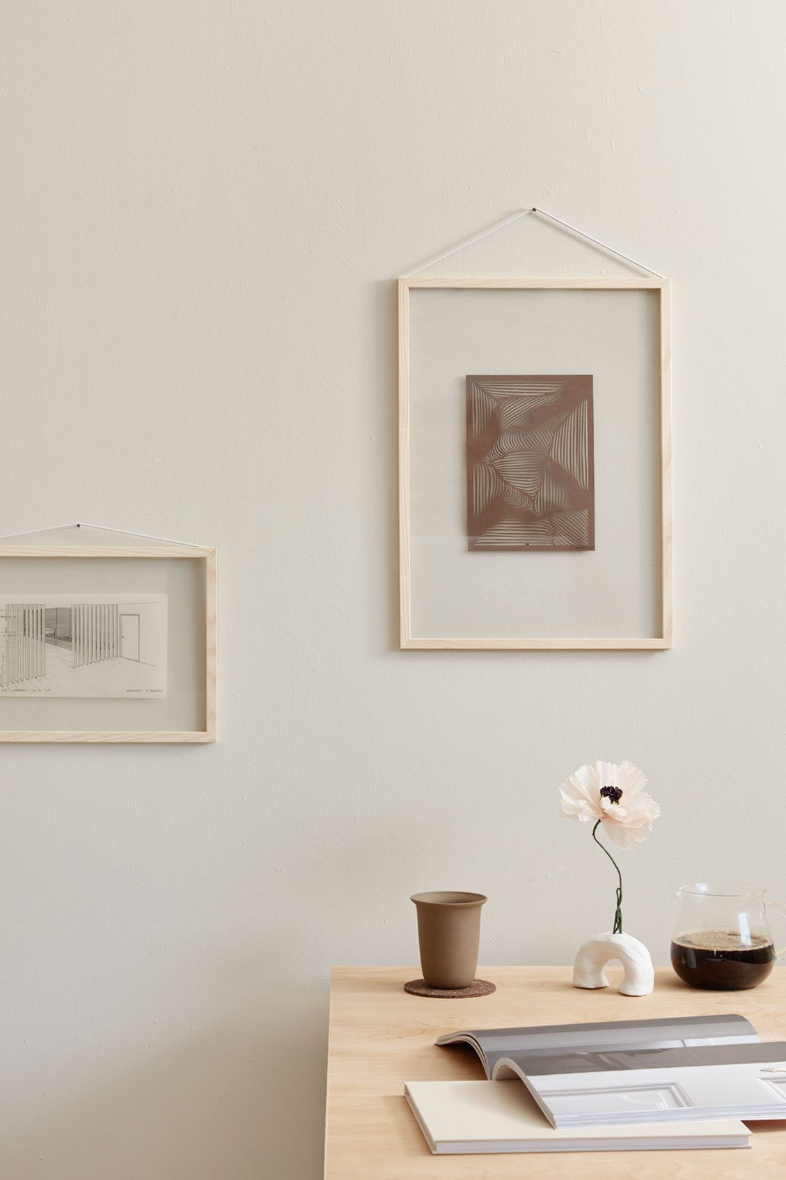 Transparent Moebe Frame in Ash - THE POSTER CLUB