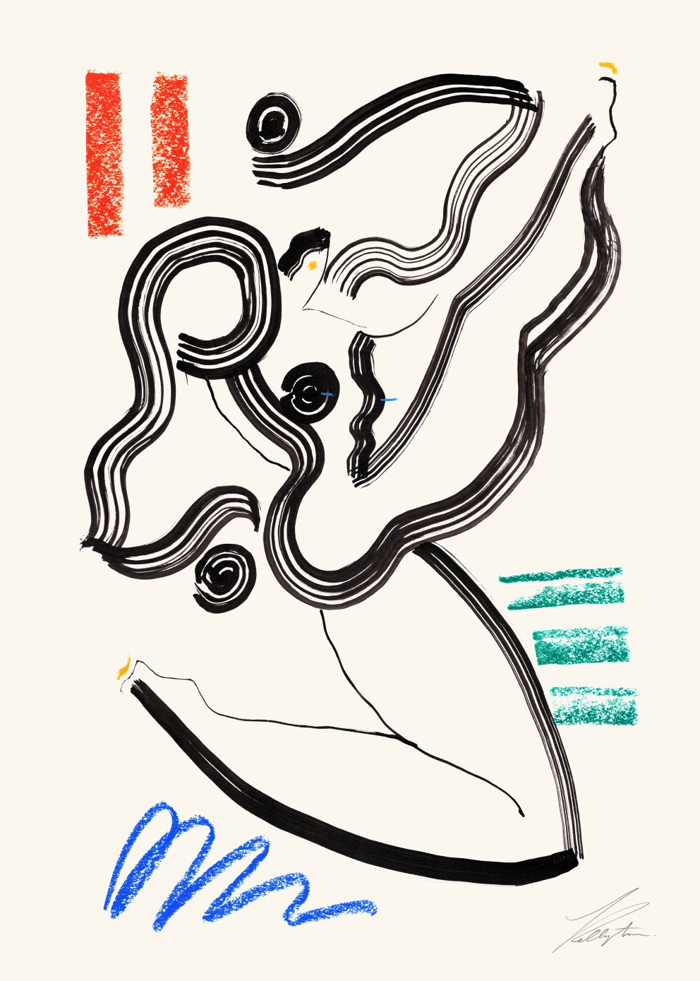 Kelly Anna, 'Gymnastics' Art Print - The Poster Club