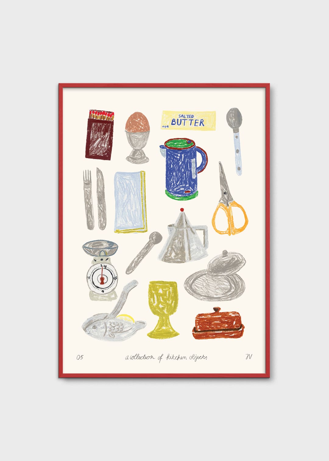 Isabelle Vandeplassche, A Collection of Kitchen Objects - The Poster Club